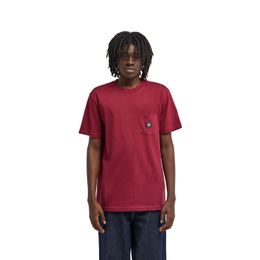 Element Herren Sporttop "Icon Label Pocket", rot, Gr. S, Obermaterial: 100% Baumwolle., Tops