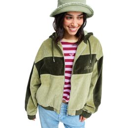 Roxy Damen Cordjacke "Have A Blast"olivgr&uuml;n, Gr. S, Obermaterial: 100% Baumwolle., Jacken