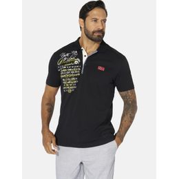 Jan Vanderstorm Herren Poloshirt "Poloshirt JANO", schwarz, Gr. 7XL, Obermaterial: 100% Baumwolle CO., Shirts