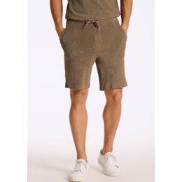 LINDBERGH Herren Shorts "Freizeitshorts Relaxed Fit", grau, Gr. L, unifarben, Obermaterial: 80% Baumwolle, 20% Polyester, Hosen