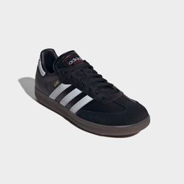 Damen Sneaker "SAMBA IN FUSSBALL", adidas Performance, Gr. 47, schwarz-wei&szlig;, Leder, Schuhe