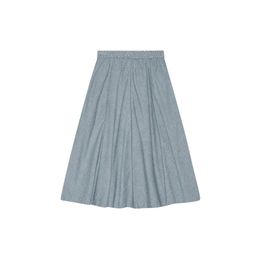 Damen Midirock "moshi moshi mind Skirt pin"sea blau, wei&szlig;, Gr. XS, MOSHI MOSHI MIND, Obermaterial: 100% Baumwolle, R&ouml;cke