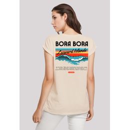 F4NT4STIC Damen T-Shirt "Bora Bora Leewards Island", wei&szlig;, Gr. XXXL, Obermaterial: 100% Baumwolle, Shirts, Premium Qualit&auml;t