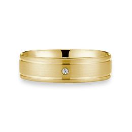 Phoenix PH&Ouml;NIX Damen Trauring "Schmuck Partnerring Ehering Verlobungsring Freundschaftsring", 62, 0,01 SI = kleine Einschl&uuml;sse mit Brillant, Silber 925