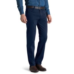 MEYER Herren Chinos "Diego", blau, Gr. 26, unifarben, 97% Baumwolle, 3% Elasthan, Hosen, mit Stretch-Dehnbund