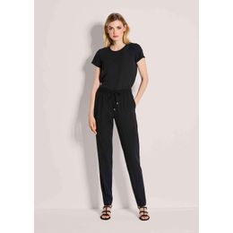 Madeleine Mode MADELEINE Damen Jogger Pants "Joggpants Schlupfhose mit Bindeband"schwarz, Gr. 42, Obermaterial: 91% Polyester PES. 9% Elasthan EL., Hosen