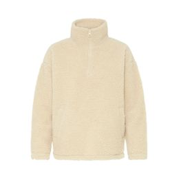 oxmo Damen Strickfleece-Pullover "Fleecejacke OXTolirone", beige, Gr. S, Obermaterial: 100% Polyester PES., Jacken