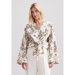 Seidensticker Damen Klassische Bluse "Schwarze Rose", beige, Gr. 40, Paisley, 100% Baumwolle, Blusen, Tunika Paisley