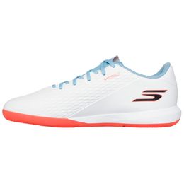 Skechers Herren Fu&szlig;ballschuh "CLUB IC, Go Soccer Mens, Skechers Skx_2 Club Ic", Gr. 47, wei&szlig;, Schuhe, Hallenfu&szlig;ballschuh mit leichter Skechers Move