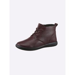 Waldl&auml;ufer WALDL&Auml;UFER Damen Stiefelette, Gr. 7, rot, Glattleder, Rindsleder, Basic, Schuhe