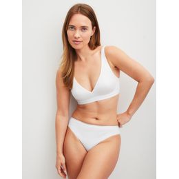 Calida Damen Soft-BH "Sleek Skin", Gr. 75wei&szlig;, Obermaterial: 75% Polyamid, 25% Elasthan, BHs, mit leichten, vorgeformten Cups, in Single-Jersey