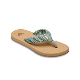 Roxy Damen Sandale "Porto", Gr. 8,5sage, Obermaterial:Obermaterial: 90% Walkfrottier/10% Microfaser, Futter: N/A, Laufsohle: 100% TPR.;, Schuhe