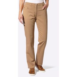 Casual Looks Damen Bequeme Jeanscamel, Gr. 245, unifarben, 98% Baumwolle, 2% Elasthan, Jeans