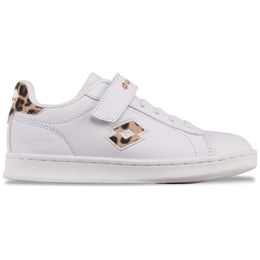 Lotto M&auml;dchen Sneaker, Gr. 25, wei&szlig;, Synthetik, clean, Schuhe, - in kinderfu&szlig;gerechter Passform