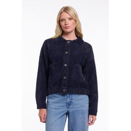 Rino & Pelle RINO & PELLE Damen Strickjacke "BUBBLY", blau, Gr. L, Web, Obermaterial: 63% Polyamid, 24% Polyester, 13% Viskose, Strickjacken, mit flauschiger Optik