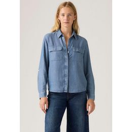 Levi's LEVI'S Damen Hemdblusechill girl, Gr. XS, used, Web, Obermaterial: 100% Lyocell, Blusen, Krempel&auml;rmel mit Riegel