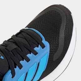 Kinder Laufschuh "RUNFALCON 5", adidas Sportswear, Gr. 35,5core schwarz, lucid aquamarine, lucid ray blau, Synthetik, Textil, Schuhe