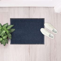 Fu&szlig;matte ANDIAMO, B:90cm H:5mm L:150cm, blau, Kunstfaser, Au&szlig;enbereich, Teppiche, "Easy, Made in Netherlands", Schmutzfangmatte, rutschhemmend,