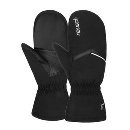 Reusch Damen F&auml;ustlinge "Marisa Mitten", schwarz-wei&szlig;, Gr. 7,5, mehrfarbig, 87% Polyester, 13% Lederimitat, Handschuhe, mit w&auml;rmender