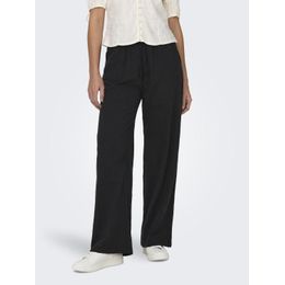 Only Damen Schlupfhose "ONLTIZANA COTTON LOOSE PANTS WVN NOOS", schwarz, Gr. M, unifarben, Web, Obermaterial: 100% Baumwolle, Hosen