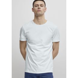 Blend Herren T-Shirt, wei&szlig;, Basic, Gr. S, unifarben, Single Jersey, Obermaterial: 95% Baumwolle, 5% Elasthan, Shirts, mit Rundhalsausschnitt, im