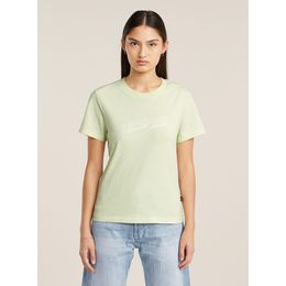 G-Star Raw G-STAR Damen T-Shirt "Embro Logo T-Shirt"bright pistache, Gr. XS, Obermaterial: 100% Baumwolle, Shirts