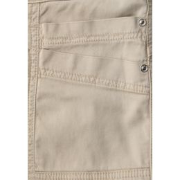 Street One Damen Jogger Pants "Style Bonny", beige, Gr. 44, unifarben, Web, Obermaterial: 60% Lyocell, 37% Baumwolle, 3% Elasthan, Hosen, mit