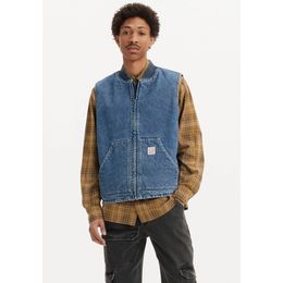 Levi's Jeansweste LEVI'S "SANSOME", Herren, Gr. XL, get involved t, Denim/Jeans, Obermaterial: 100% Baumwolle, unifarben, h&uuml;ftbedeckend, Rundhals, Westen, mit Rei&szlig;verschluss