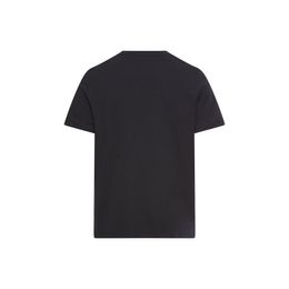 Camel Active Herren T-Shirt, schwarz, Gr. L, unifarben, Jersey, Obermaterial: 71% Baumwolle, 25% Polyester, 4% Elasthan, Shirts, mit Logo-Stickerei