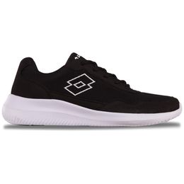 Lotto Herren Sneaker, Gr. 47, schwarz-wei&szlig;, Kunstfaser, Synthetik, unifarben, Schuhe, - besonders leicht & bequem