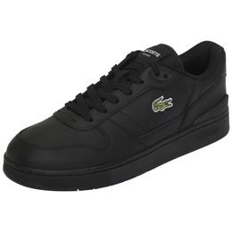 Lacoste Herren Sneaker "Lacoste T-CLIP", Gr. 44,5, schwarz, Leder, Schuhe