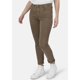 STOOKER WOMEN Damen Boyfriend-Jeans "Davos Colour Denim Boyfriend Fit Jeans", braun, Gr. 42, Denim/Jeans, 97% Baumwolle, 3% Elasthan, Jeans, Jeans