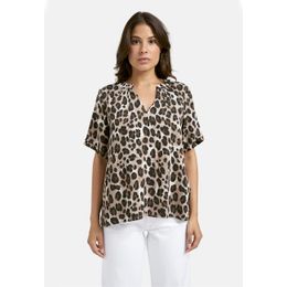 Smith & Soul SMITH & SOUL Damen Kurzarmblusenougat print, Gr. L, Web, Material: 100% Viskose, Blusen