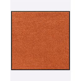 Fu&szlig;matte Salonloewe, B:85cm H:7mm L:85cm, orange, Polyamid, Au&szlig;enbereich, Teppiche