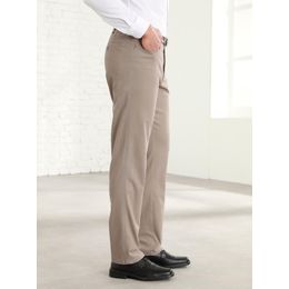 CLASSIC Herren Stretch-Hose, beige, Gr. 60, unifarben, 98% Baumwolle, 2% Elasthan, Hosen
