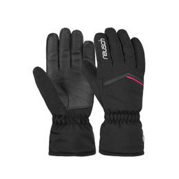 Reusch Damen Skihandschuhe "Marisa", pink, Gr. 7, mehrfarbig, 87% Polyester, 13% Polyurethan, Handschuhe, mit langer Stulpe