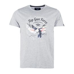 Top Gun Herren T-Shirt "TG20213024", grau, Gr. M, Obermaterial: 100% Baumwolle, Shirts