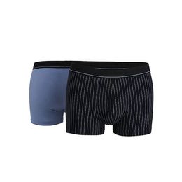 Tom Tailor Herren Panty "Kentucky", Gr. 8, blau, Single Jersey, Obermaterial: 95% Baumwolle, 5% Elasthan, gestreift, unifarben, Unterhosen, weich,