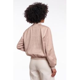 Rino & Pelle RINO & PELLE Damen Blouson "BANNER", beige, Gr. 34, Web, Obermaterial: 97% Polyester, 3% Elasthan. Futter: 100% Polyester, Jacken, mit falscher