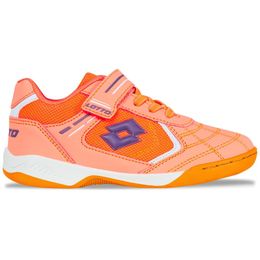 Lotto M&auml;dchen Hallenschuh, Gr. 32, lila, Kunstfaser, Synthetik, mehrfarbig, Schuhe, - mit nichtf&auml;rbender Sohle