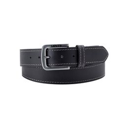 Levi's LEVI'S Damen Lederg&uuml;rtel "LOIRE", schwarz, Gr. 110, unifarben, Rindsleder, G&uuml;rtel, Unisex