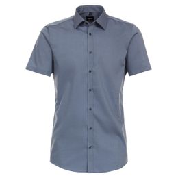 Venti Herren Businesshemd "Venti Businesshemd Kurzarm uni", blau, Gr. 41, unifarben, 100% Baumwolle, Hemden