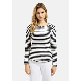 Smith & Soul SMITH & SOUL Damen Langarmshirt, schwarz-wei&szlig;, Gr. L, gestreift, Jersey, Obermaterial: 100% Baumwolle, Shirts, aus Baumwolle, Rundhals