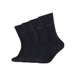 Camano Damen Socken "ca-soft", Gr. 39, blau, Baumwollmischung, unifarben, Socken, mit verst&auml;rktem Fersen- und Zehenbereich