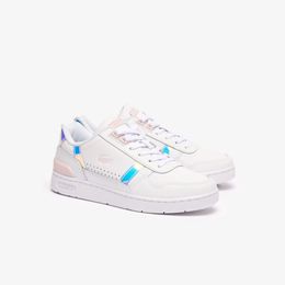 Lacoste Damen Sneaker "T-CLIP 124 2 SFA", Gr. 37,5, wei&szlig;, Leder, Schuhe