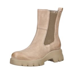 Paul Green Damen Stiefelette "Paul Green Stiefelette Nubukleder/Textil", Gr. 38, beige, Nubukleder, Textil, Schuhe