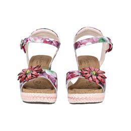 Laura Vita Damen High-Heel-Sandalette "Laura Vita Sandalen Leder", Gr. 38wei&szlig;, lila, Leder, Schuhe