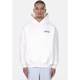 DROPSIZE Herren Kapuzensweatshirt "Dropsize HEAVY OVERSIZE HUSTLE CLUB HOODIE"cream wei&szlig;, Gr. XS, bedruckt, 70% Baumwolle, 30% Polyester, Sweatshirts