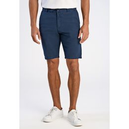 LINDBERGH Herren Shorts "Leinenshorts Relaxed Fit", blau, Gr. S, meliert, Obermaterial: 55% Leinen, 45% Baumwolle, Hosen