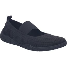 Josef Seibel Damen Ballerina "Wynona 07, black-black", Gr. 39, schwarz, Obermaterial: 80% Rindsleder Leather cow. 20% Textilmaterial TEXMAT., Schuhe